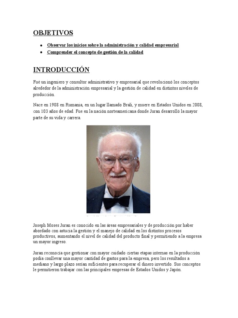 Joseph Juran | PDF | Economias | Science