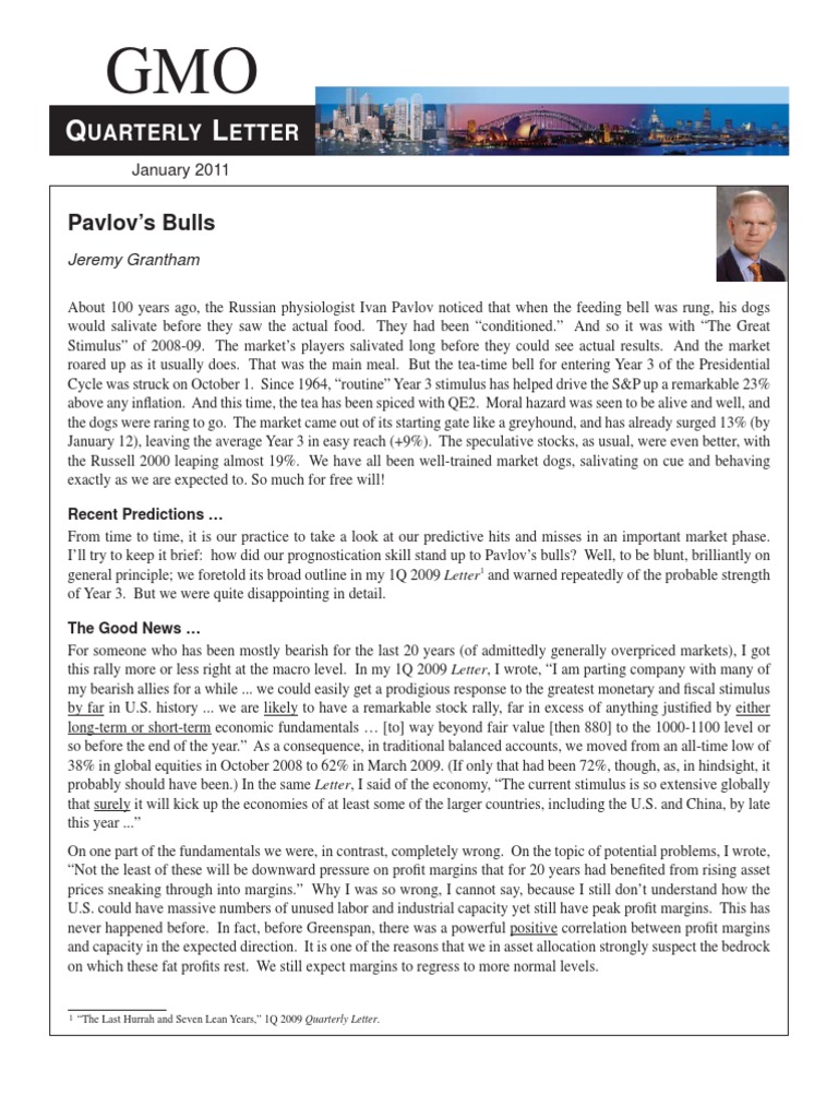 GMO Asset Class Bubbles | PDF | Economic Bubble | Stock Market