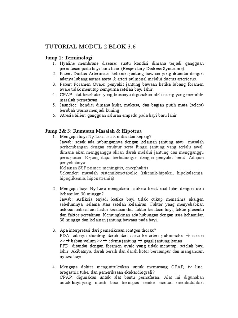 Tutorial 2 Modul 2 Blok 3.6 | PDF