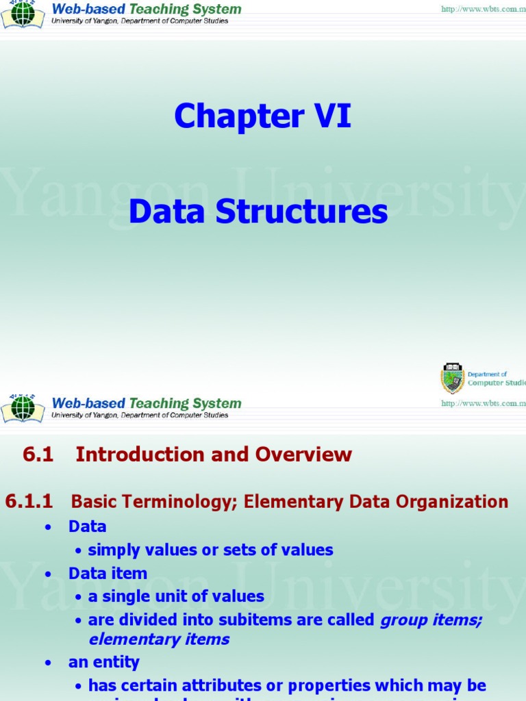Comp631 Chap6 Pdf Array Data Structure Summation 1330