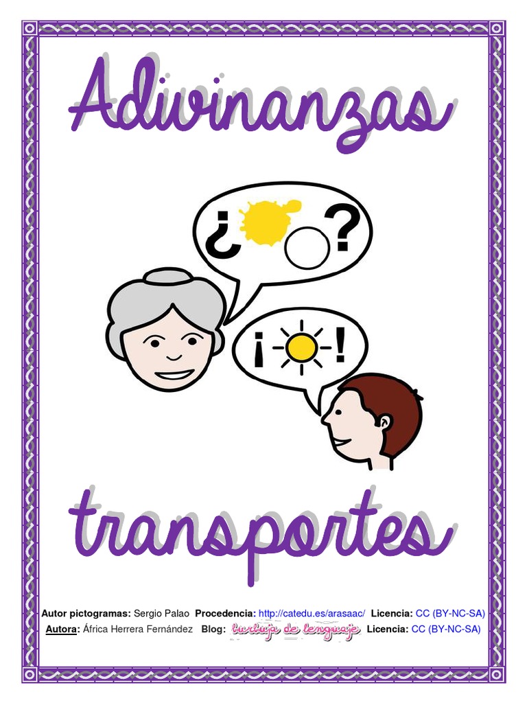 Adivinanzas de Transportes para Inicial | PDF | Informática