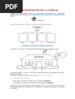 Ficha de trabajo: Mi familia en preescolar | PDF