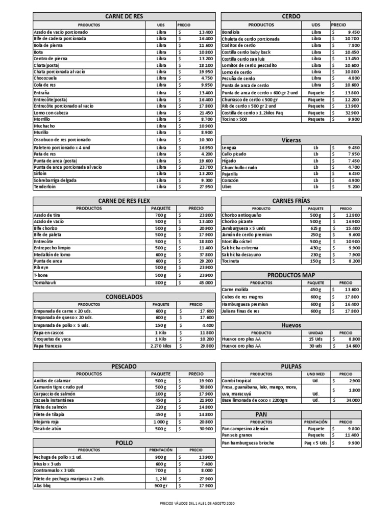Catalogo Sagal | PDF | Cerdo | Alimentos