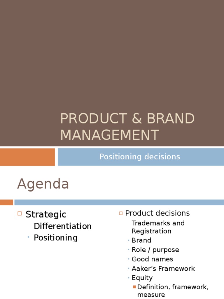 Positioning Decisions | PDF | Credibility | Brand