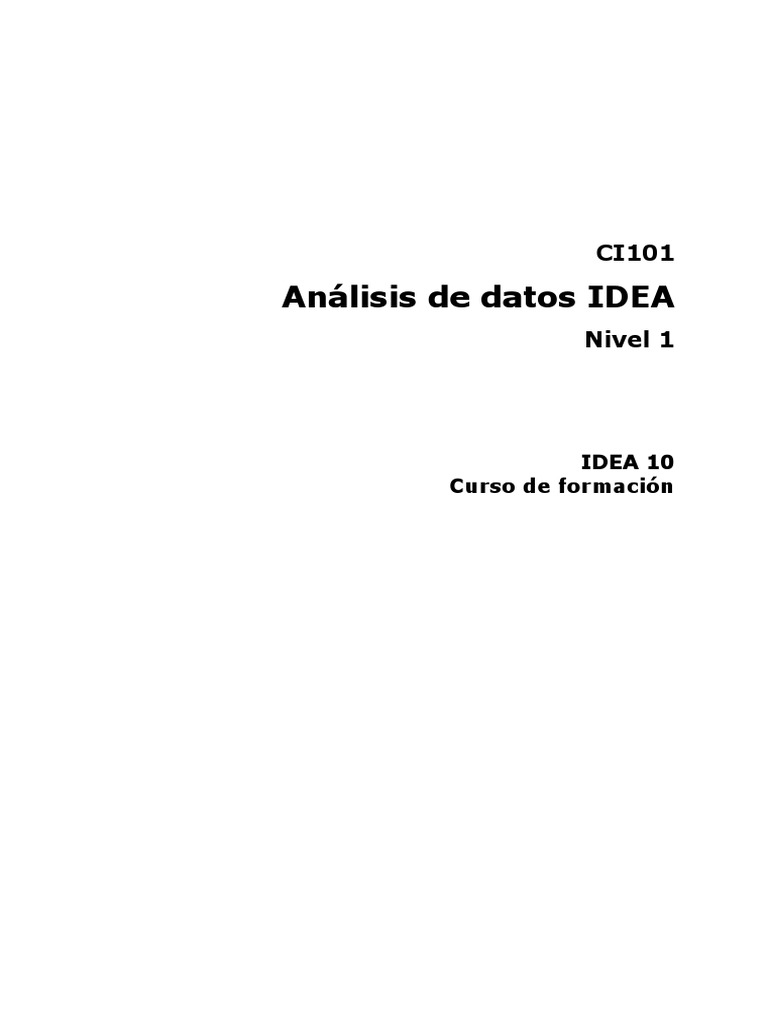 Curso IDEA Nivel 1 | PDF | Archivo de computadora | Ventana (informática)