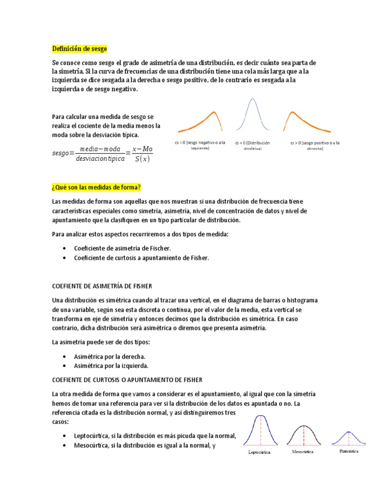 Definición y tipos de sesgo en estadística | PDF | Media | Estimador