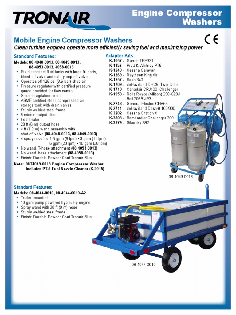 Mobile Engine Compressor Washers | PDF | Valve | Washing Machine