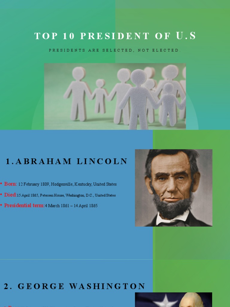 Top 10 Presidents of USA | PDF