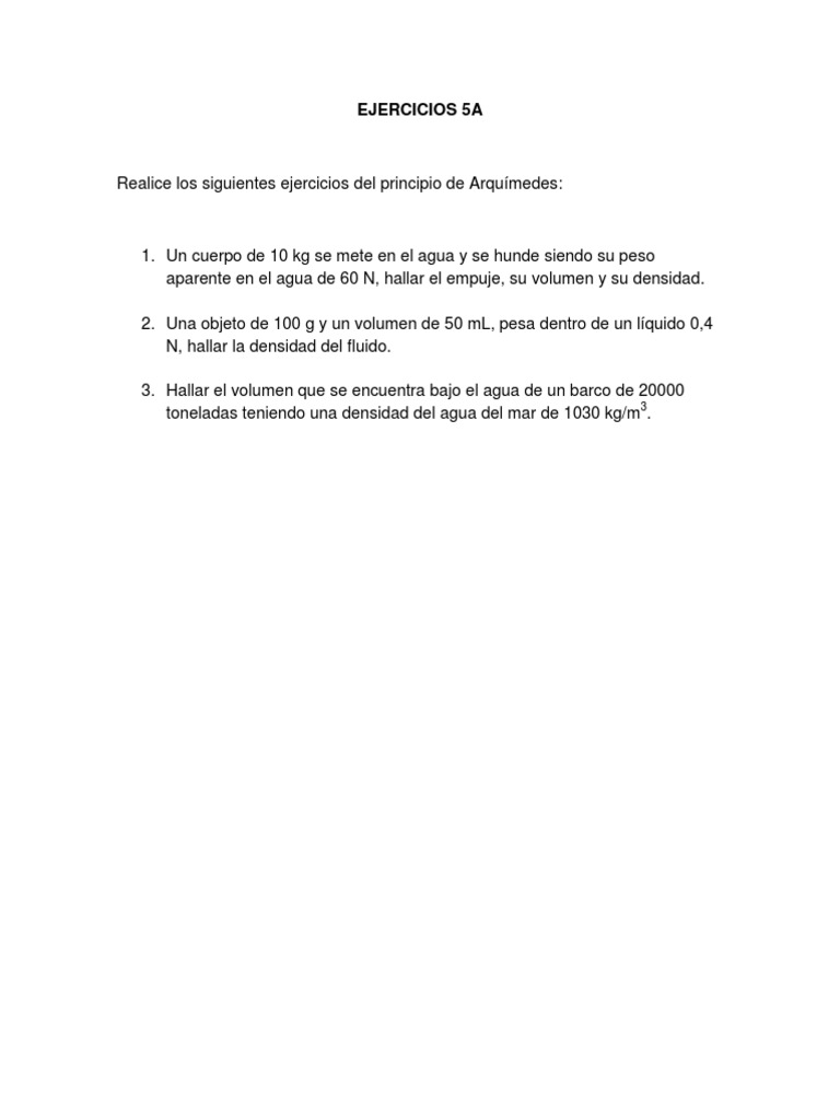 Ejercicios 5a PDF | PDF