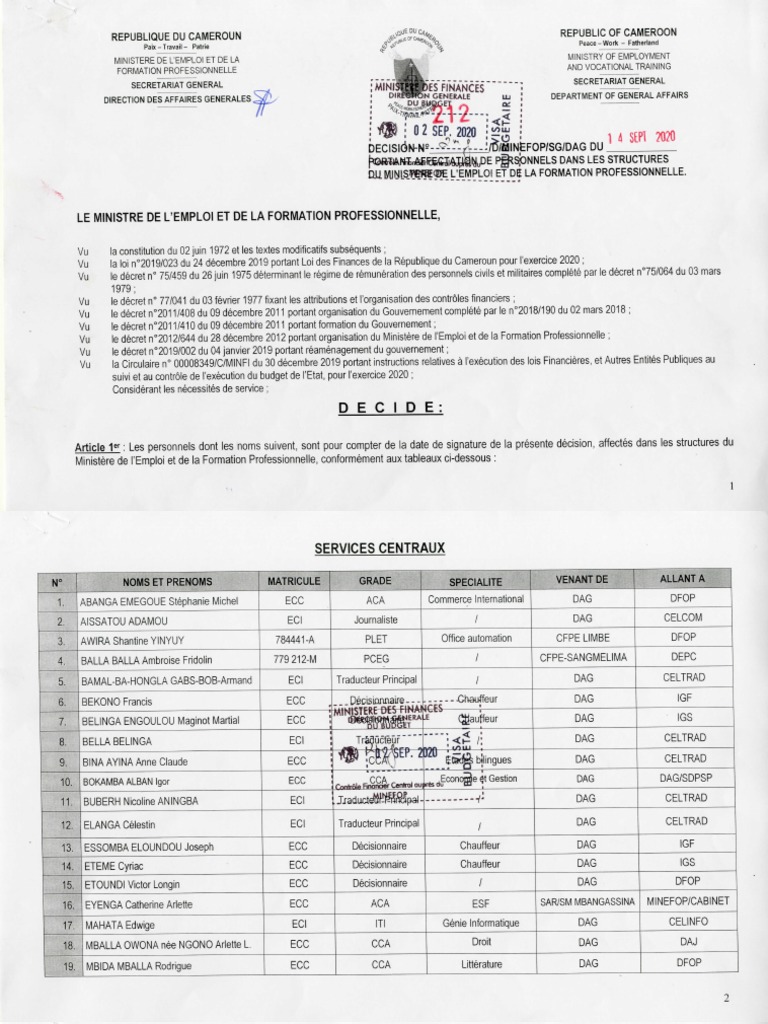 Affectation PDF | PDF