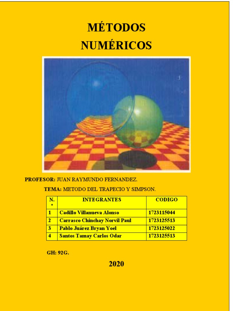 Laboratorio Metodos Numericos. | PDF | Integral | Análisis