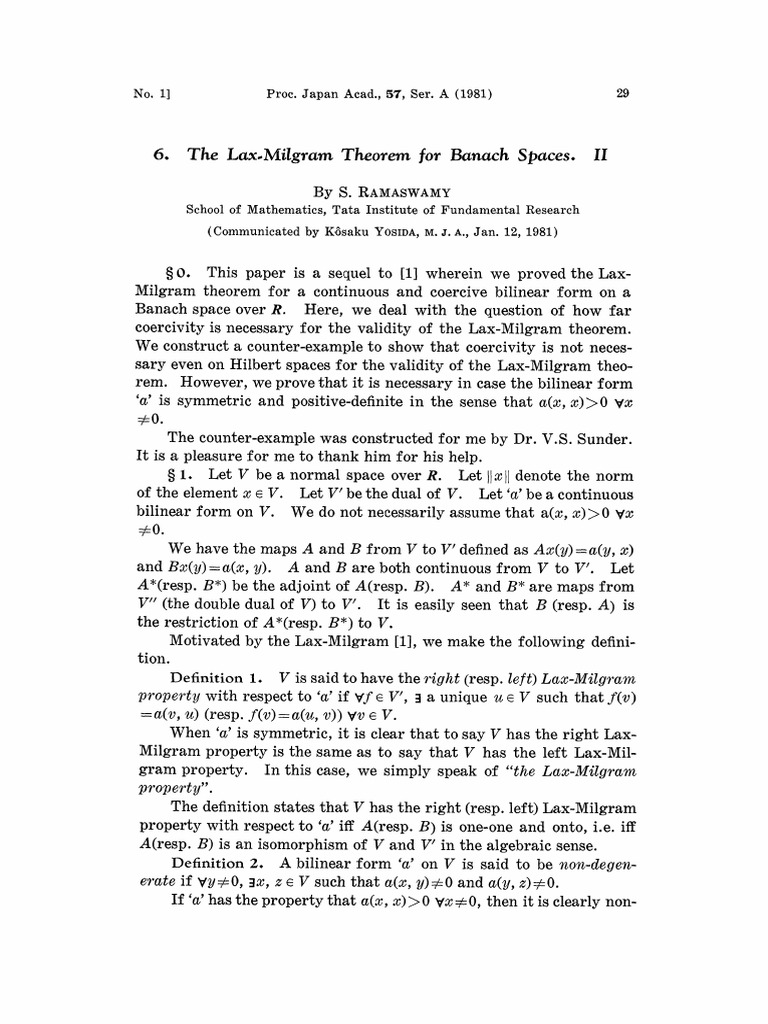 Theorem Spaces.: The Banach | PDF | Banach Space | Hilbert Space