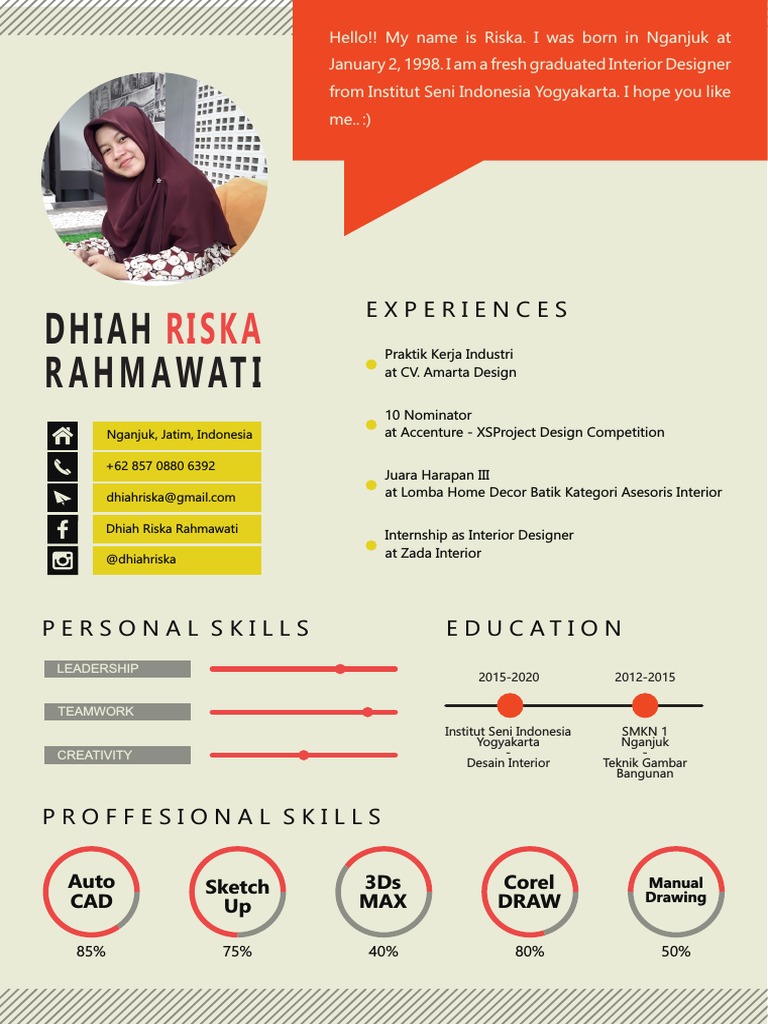 CV + Portfolio Riska PDF | PDF