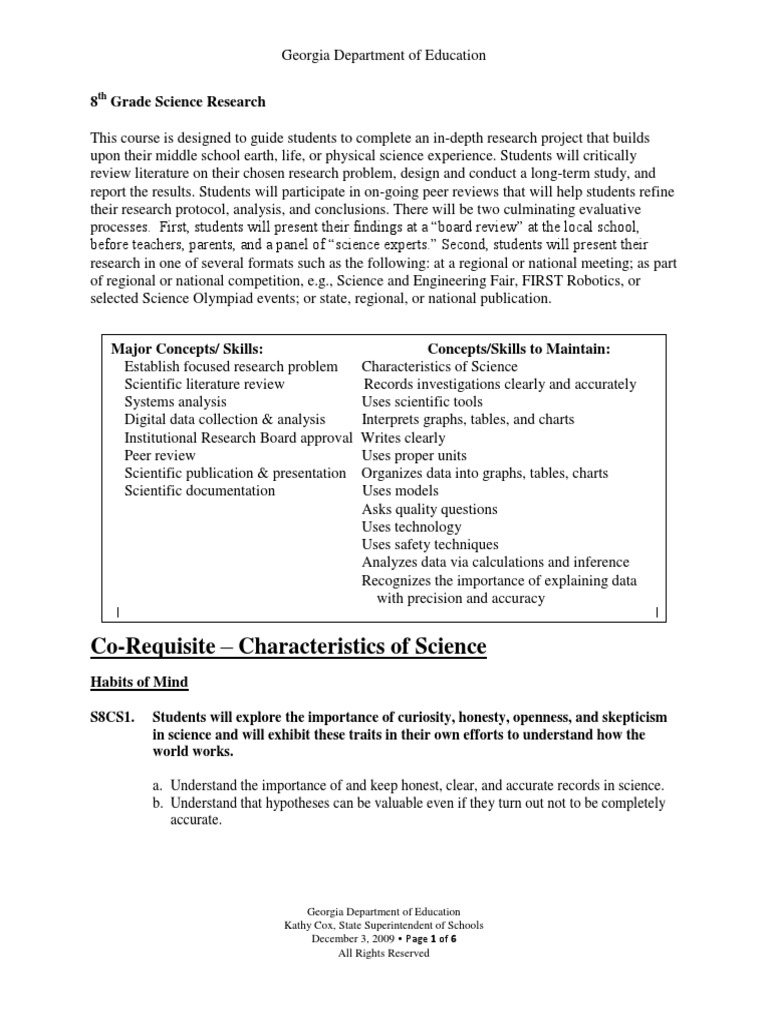 8th Grade Science Research Project Guide | PDF | Scientific Method ...