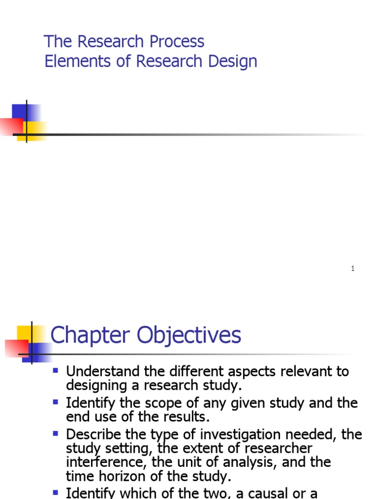 The Research Process Elements of Research Design | PDF | Research ...
