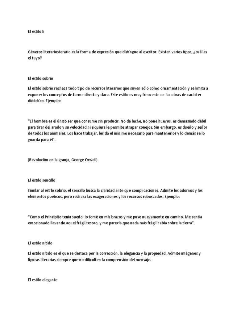 Guía de Estilos Literarios | PDF | Romeo y Julieta