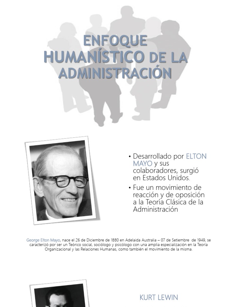 Enfoque Humanístico en Administración | PDF | Conceptos psicologicos ...