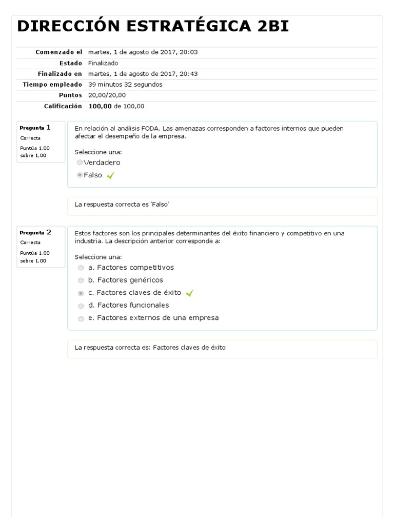 Examen Dirección Estrategica | PDF | Cadena de valor | Gestión de recursos humanos