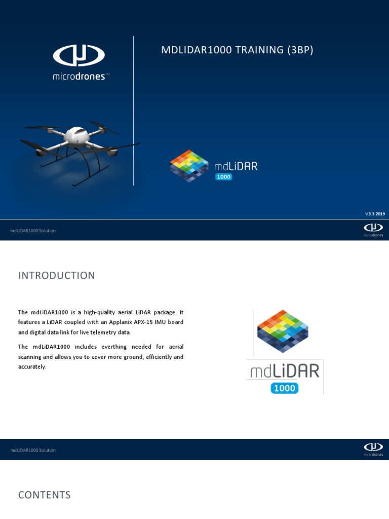 A Comprehensive Guide to Operating the mdLiDAR1000 Aerial LiDAR System | PDF | Unmanned Aerial ...