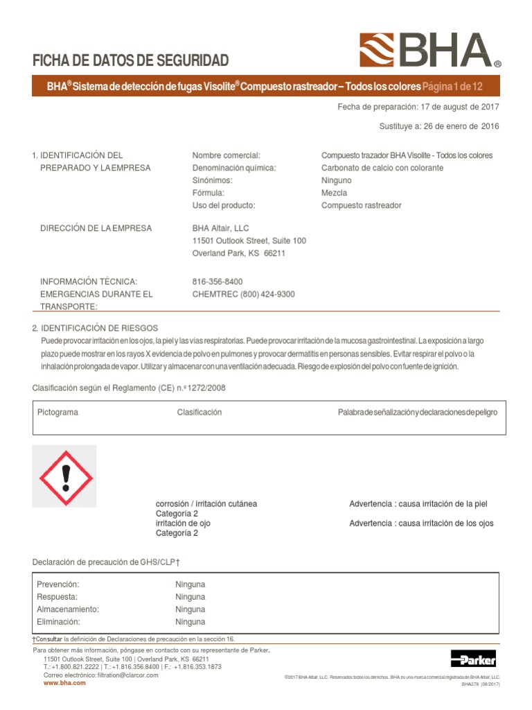 Visolite | PDF | Agua | Química