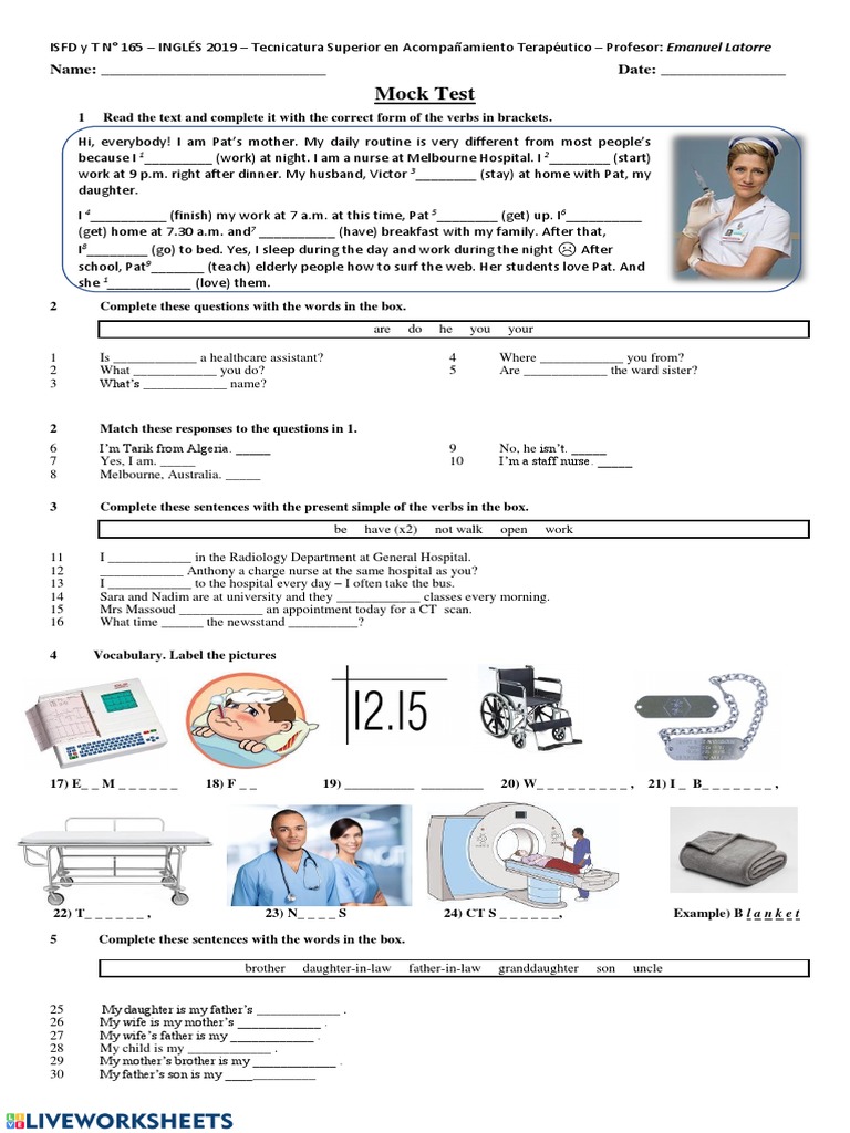 English Test | PDF | Semiotics | Health Care