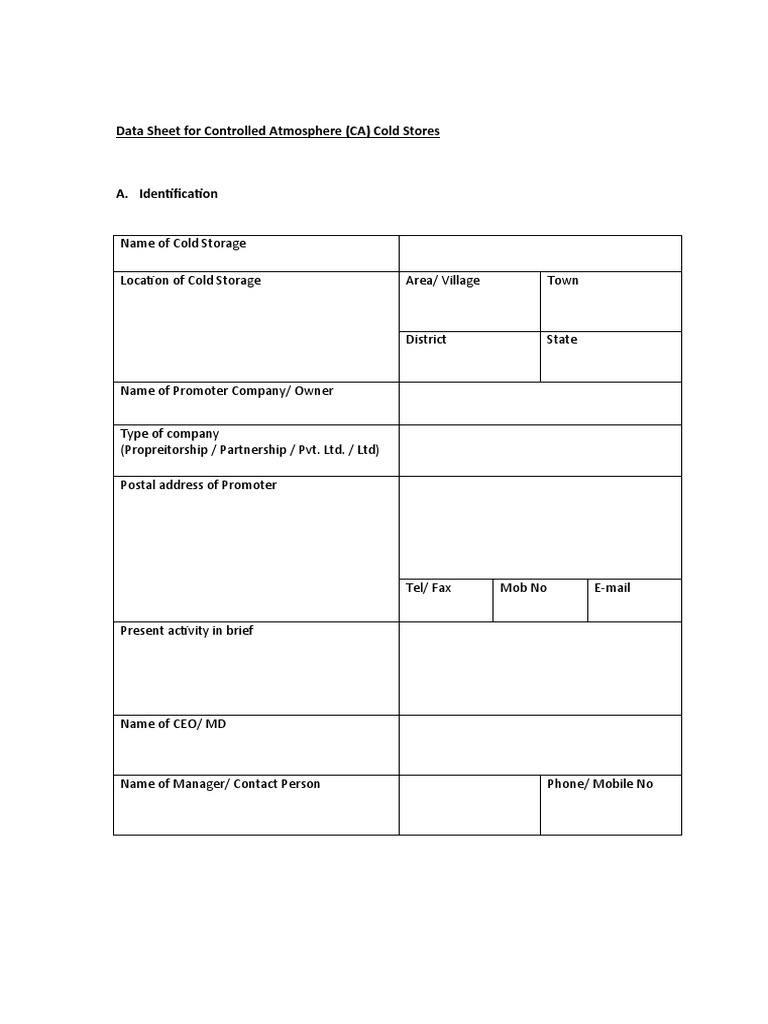 Basic Data Sheet - Format | PDF | Building Insulation | Refrigeration