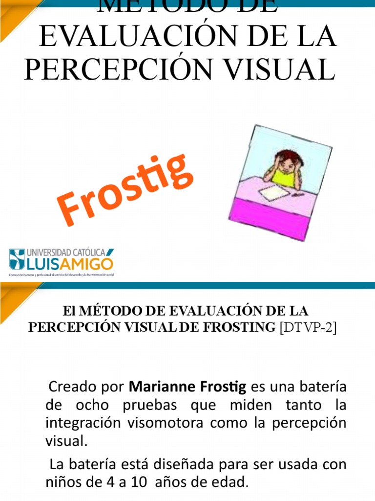 Evaluación de Percepción Visual Frostig | PDF | Percepción ...