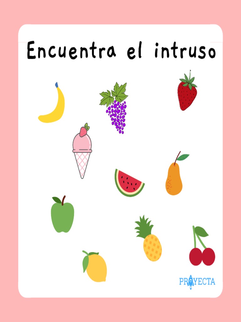 Encuentra El Intruso | PDF