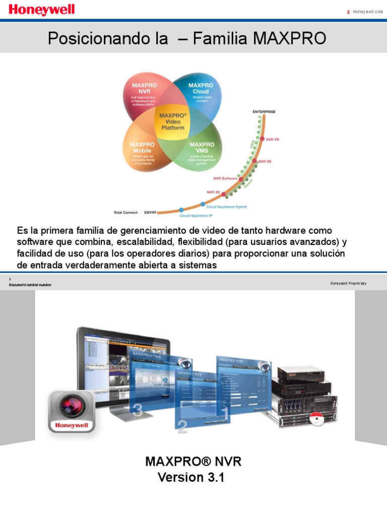 MAXPRO NVR 3.1 and Maxpro 310 Sales Launch Call Espanol | PDF | Disco ...