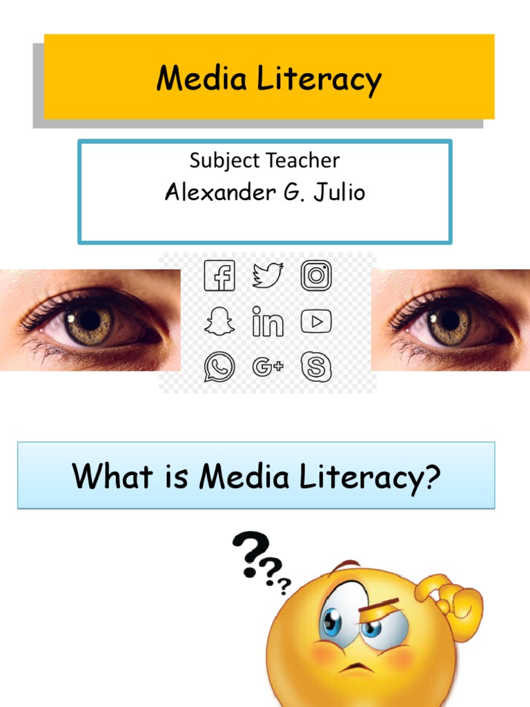 Media Literacy | PDF | Mass Media | Literacy