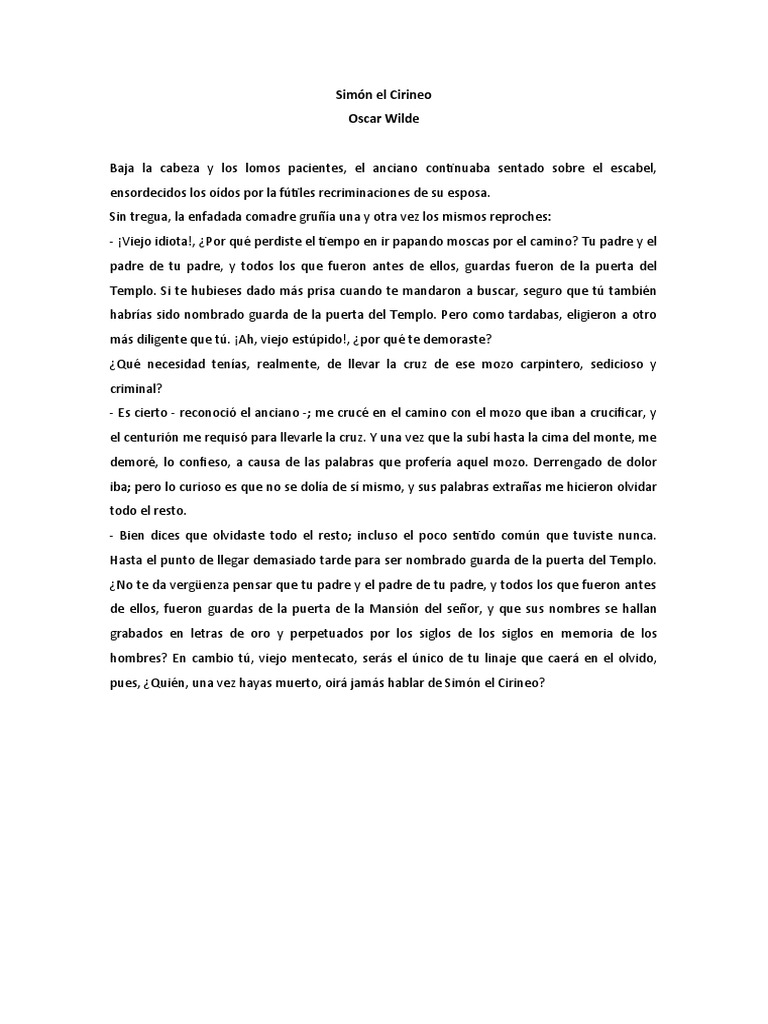 Simón El Cirineo | PDF