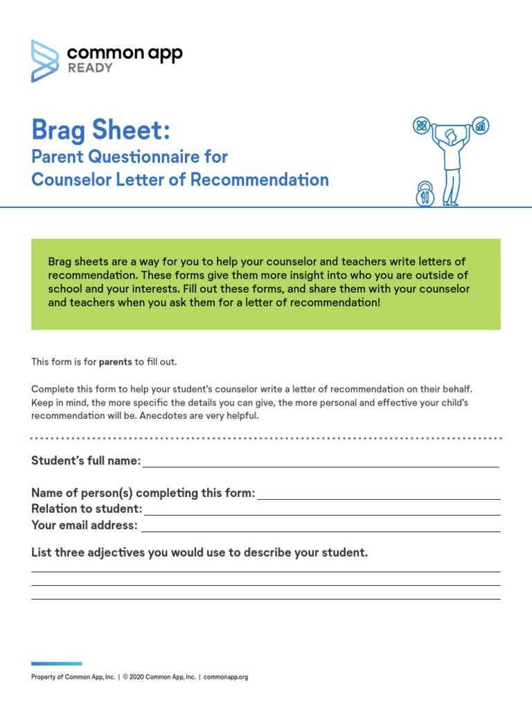 Parent Brag Sheet PDF | PDF | Career & Growth