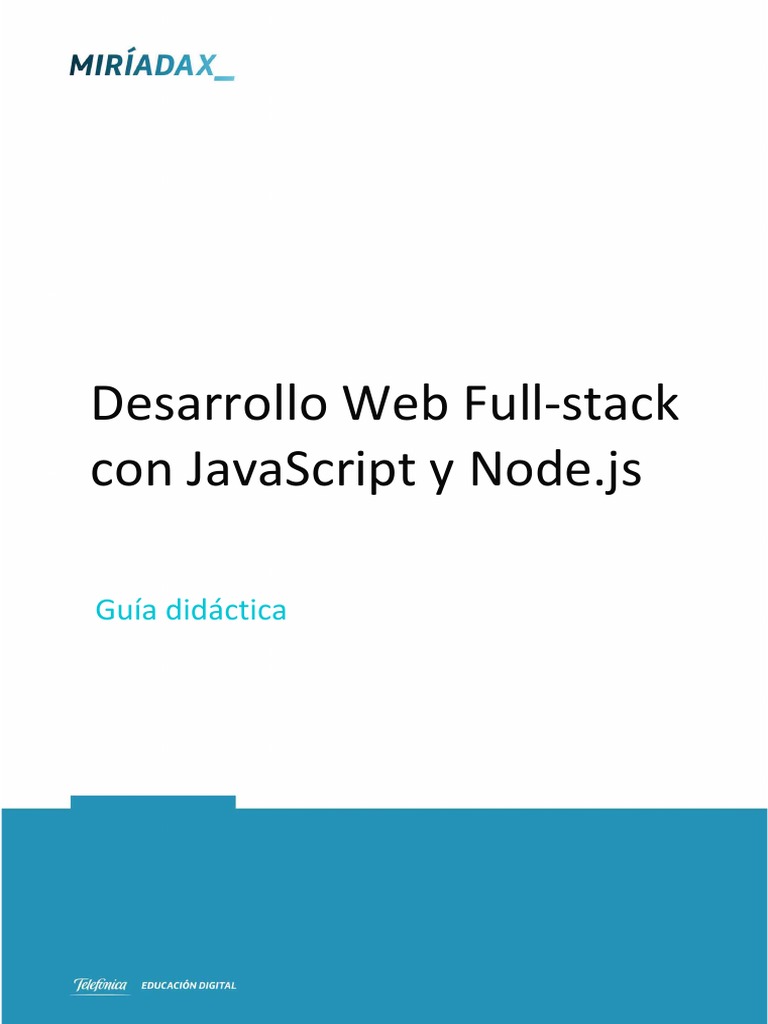 Guia Didactica Full Stack | PDF | Extremos delantero y trasero | Script Java