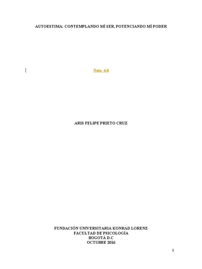 Felipe Prieto | PDF | Autoestima | Adultos