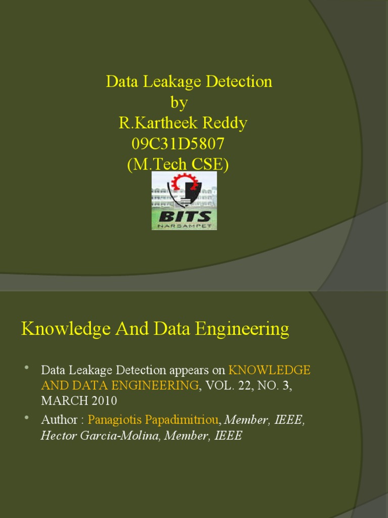 Data Leakage Detection | PDF | Data Mining | Microsoft Visual Studio