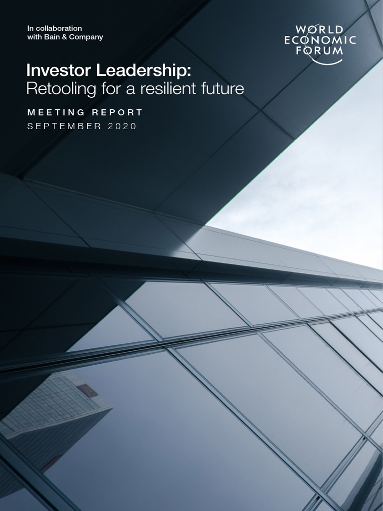 WEF Investor Leadership Report 2020 | PDF | Investor | Investing