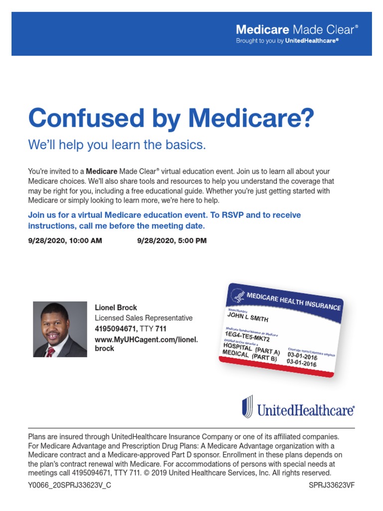 Medicare Made Clear Virtual Meeting Flyer PDF | PDF