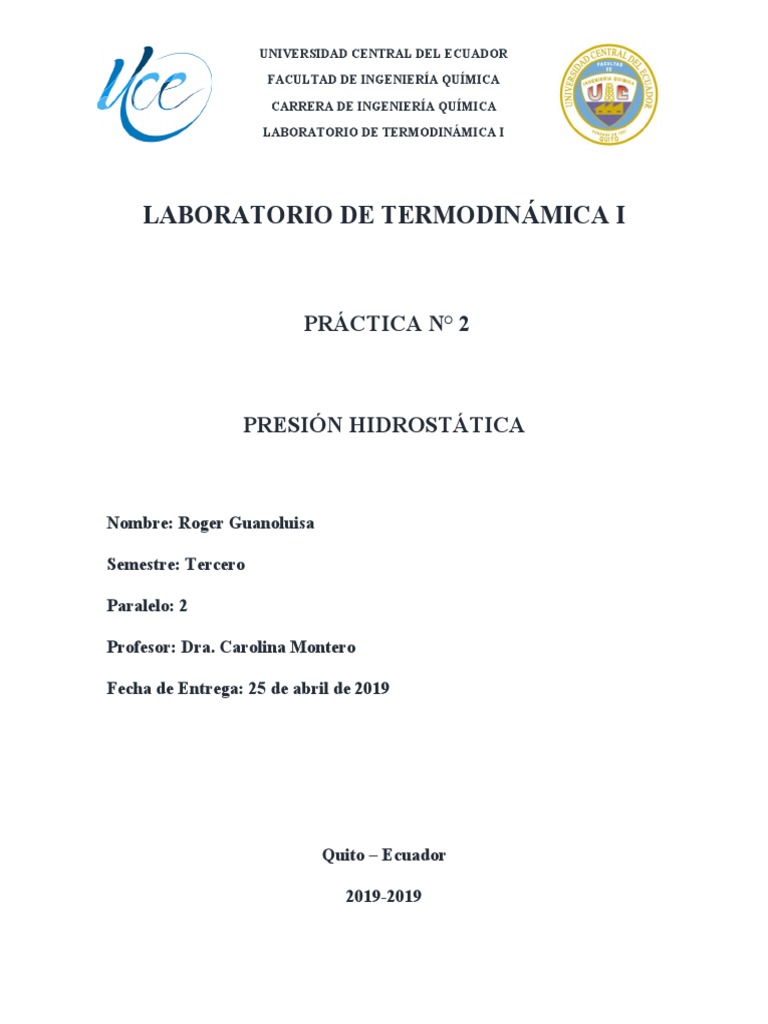 Presión Hidrostática en Líquidos | PDF | Medida de presión | Presión