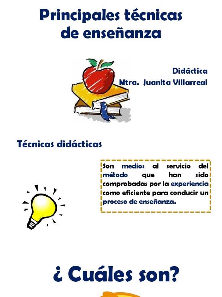 Tecnicas De Enseñanza Aprendizaje Pdf Pdf Conceptos Psicologicos
