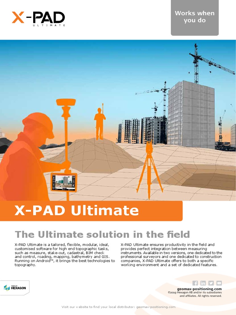 X-PAD Ultimate: The Ultimate Solution in The Field | PDF | Surveying ...