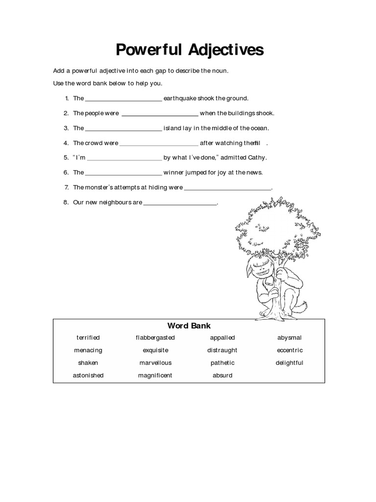 Powerful Adjectives | PDF