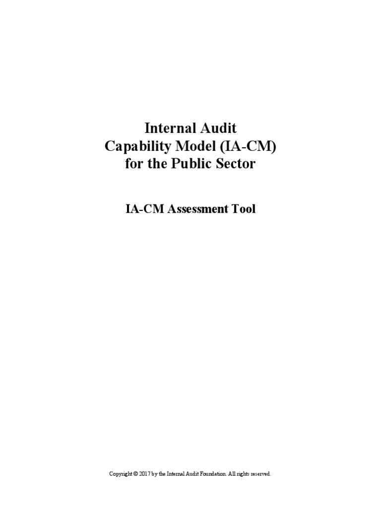 IA-CM Assessment Tool | PDF | Internal Audit | Audit