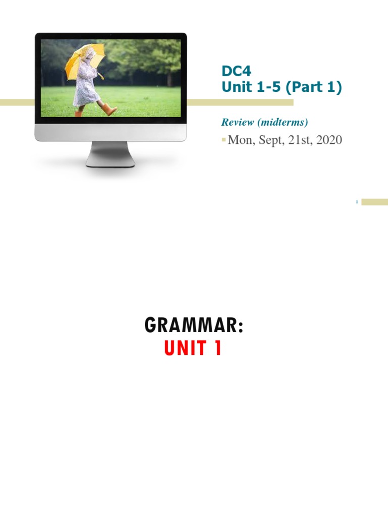 English Grammar Review Guide | PDF | Verb | Syntax