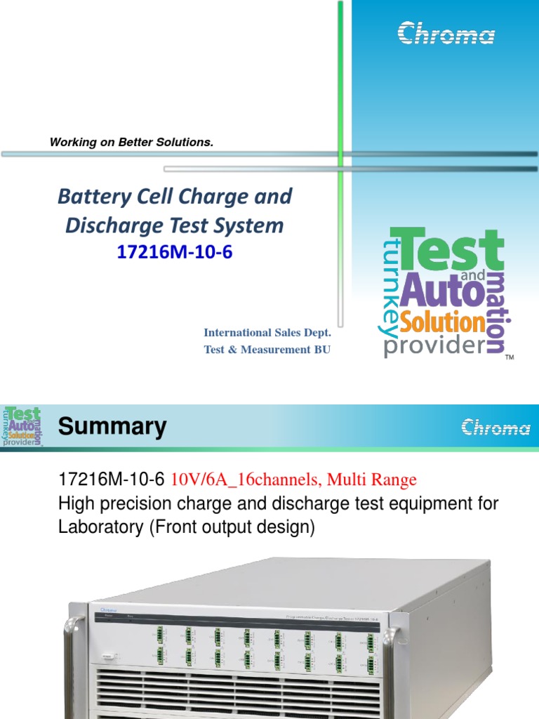 Battery Cell Charge and Discharge Test System: Working On Better ...