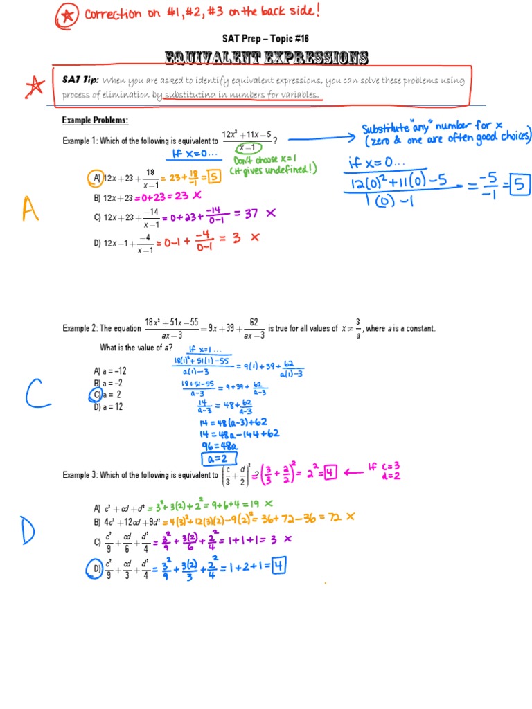 Identifying Equivalent Expressions | PDF | Equations | Teaching Mathematics