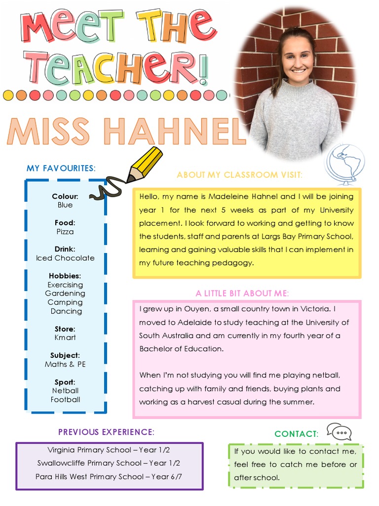 Meet The Teacher | PDF