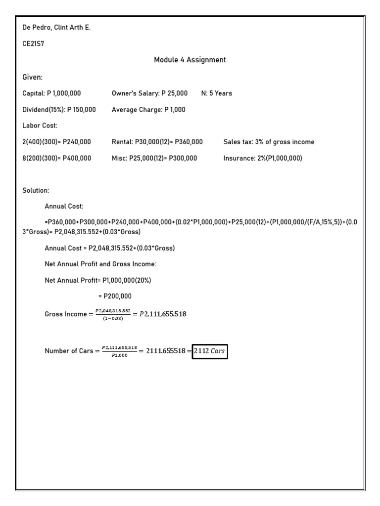 Module 4 Assignment Given:: Solution | PDF