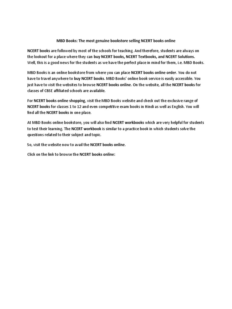 Ncert Books Online | PDF