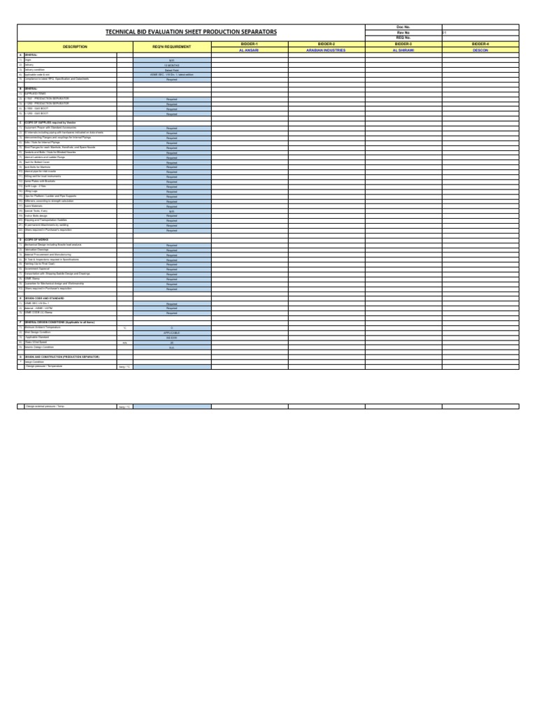 TBE-Pressure Vessel Standard Template | PDF | Building Engineering | Applied And ...