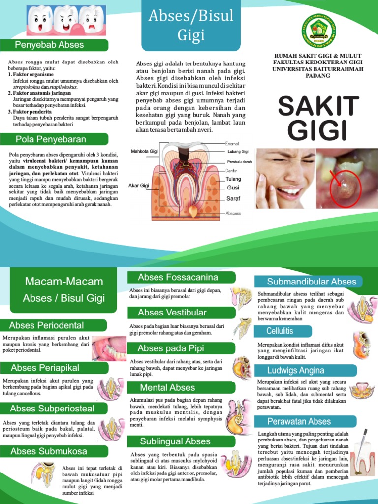 Abses Gigi: Penyebab, Jenis, dan Perawatan | PDF